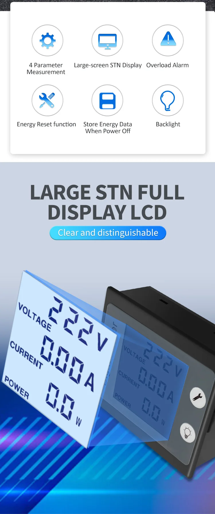 Peacefair PZEM-011 Power Meter - Accurate & Reliable