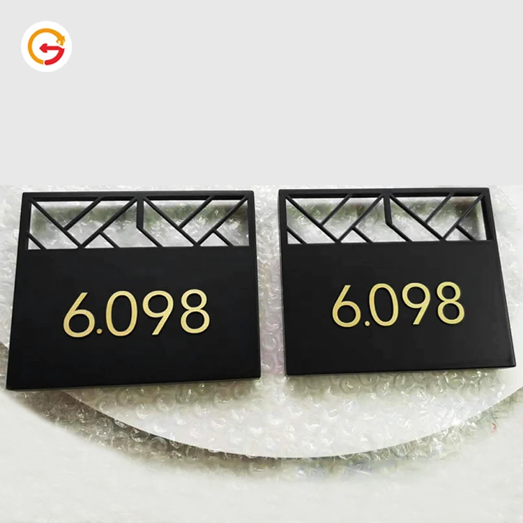 JAGUARSIGN Custom Office Door Numbers - Hotel Room Plates