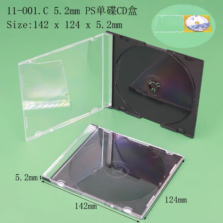 Wholesale Packing Plastic Clamshell CD Case Empty Blank Cases Clam ...