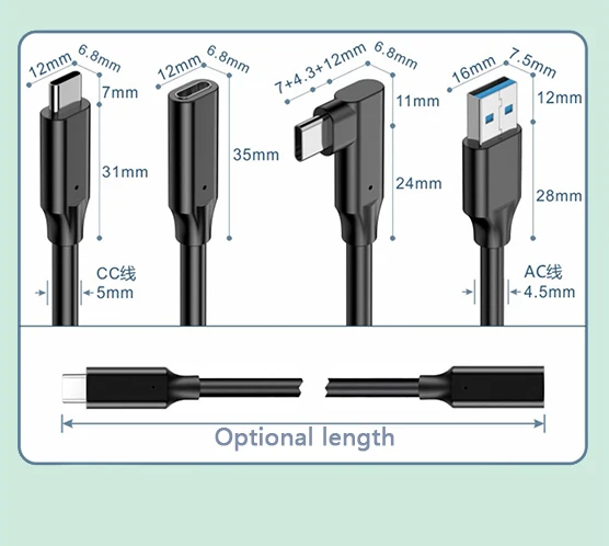 Double Sided Elbow C-shaped To C-shaped Cable For Mobile Phone Fast ...