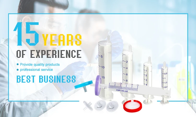 Labfil 5ml Disposable HPLC Laboratory Syringe for Lab Use