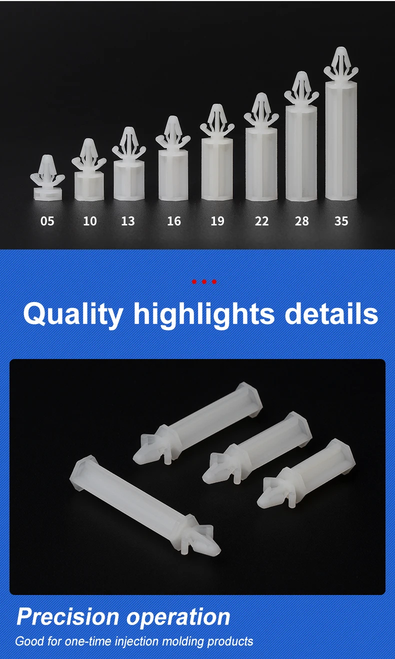 Pa66 Nylon Isolation Column Is Suitable For 4.0 Hole Hardware Tools ...