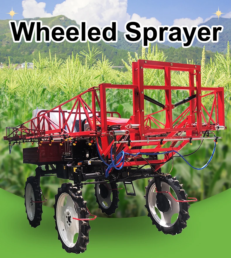 Double-action Lifting Structure Boom Sprayer Agriculture Self-propelled ...