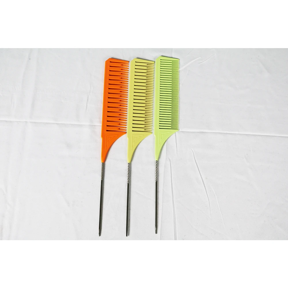 Custom Plastics Comb Handle Stainless Steel Custom Logo - Buy Comb ...