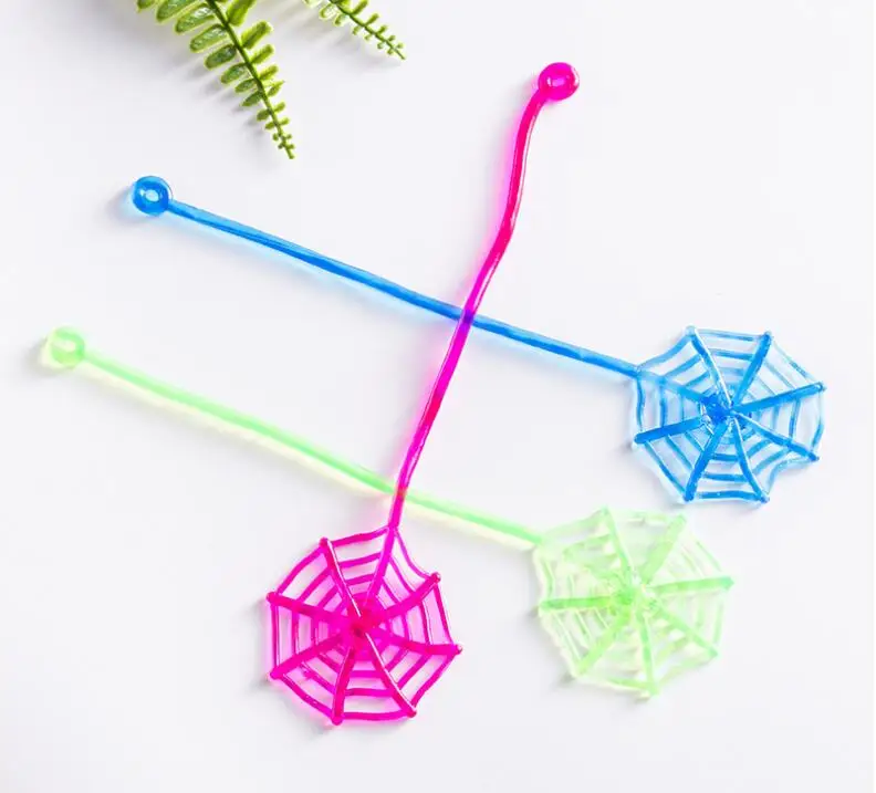 Elastically Stretchable Sticky Spider Web Climbing Novelty Toys for ...