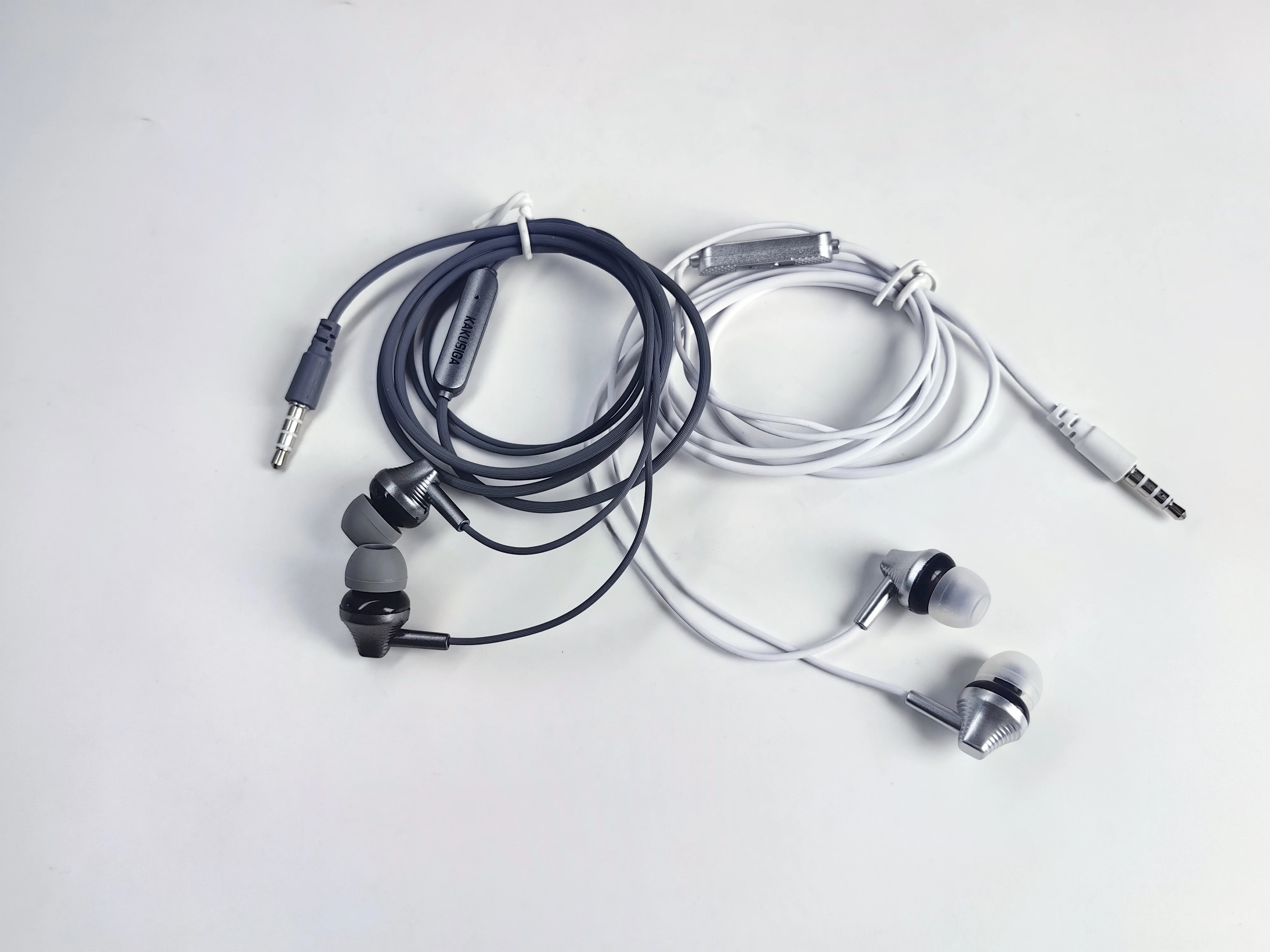 KAKUSIGA 3.5mm Wired Earphones 1.2M TPE Cable, High Elasticity & Tangle ...