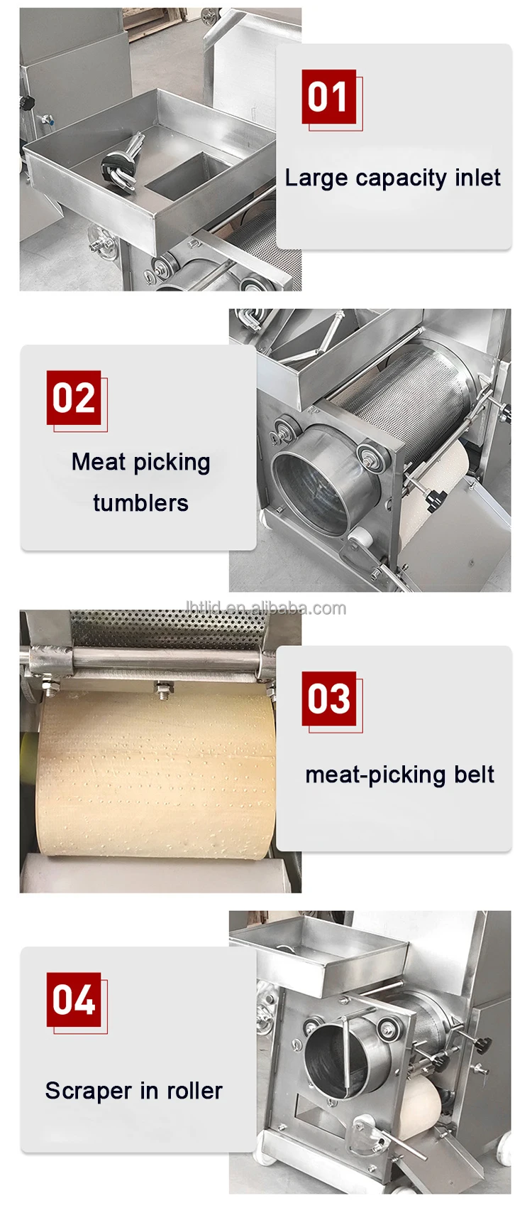 Professional Commercial Automatic Shrimp Frozen Fish Crab Separator ...