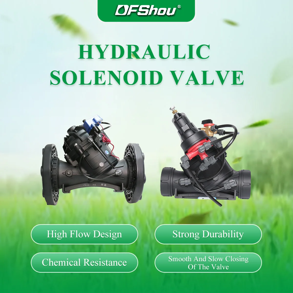 2"Plastic Solenoid Valve Electric Remote Control Valve Irrigation ...