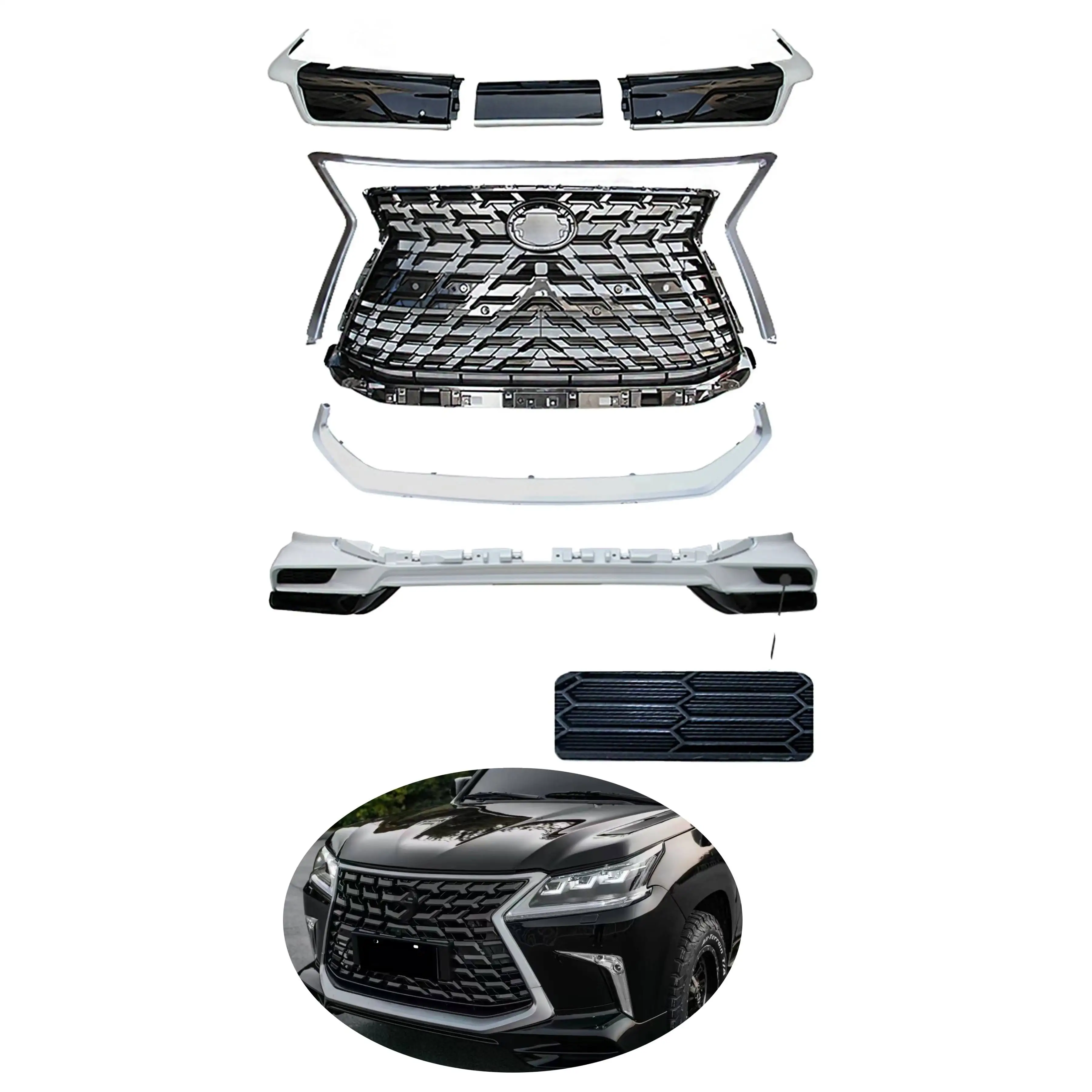 Auto Parts Car Bumpers Facelift Upgrade Style Front Rear Bumper Grille ...