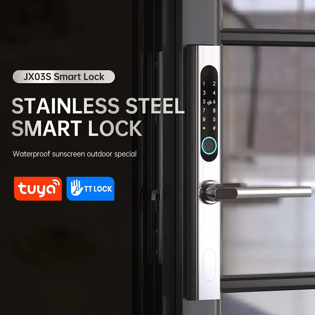 304 Ss Smart Lock Electronic Outdoor Waterproof Biometric Fingerprint ...