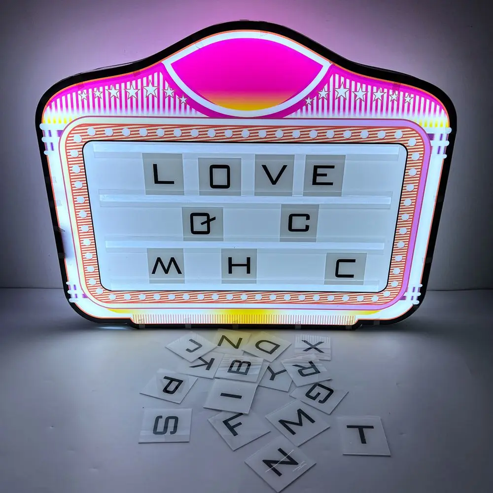 Customized Logo Led Letters Board Vip Display Glorifier Led Marquee ...