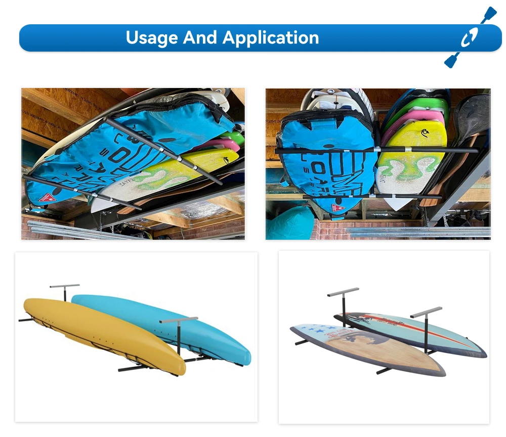 Double Sup & Surf Ceiling Storage Rack Aluminum Storage Rack Overhead ...