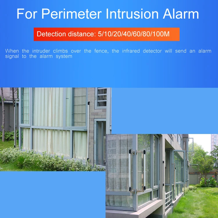 Outdoor Security 4 Beams 100m Infrared Barrier Alarm - Buy 100m ...