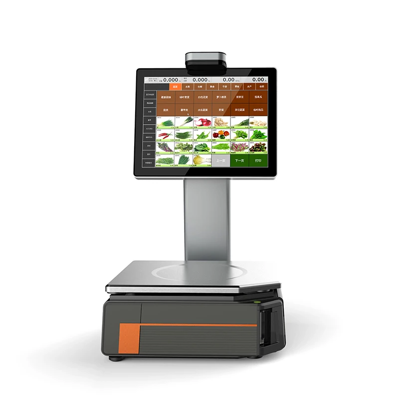 Smart Scale AI Scale Label Print Scale with AI Recognition Camera