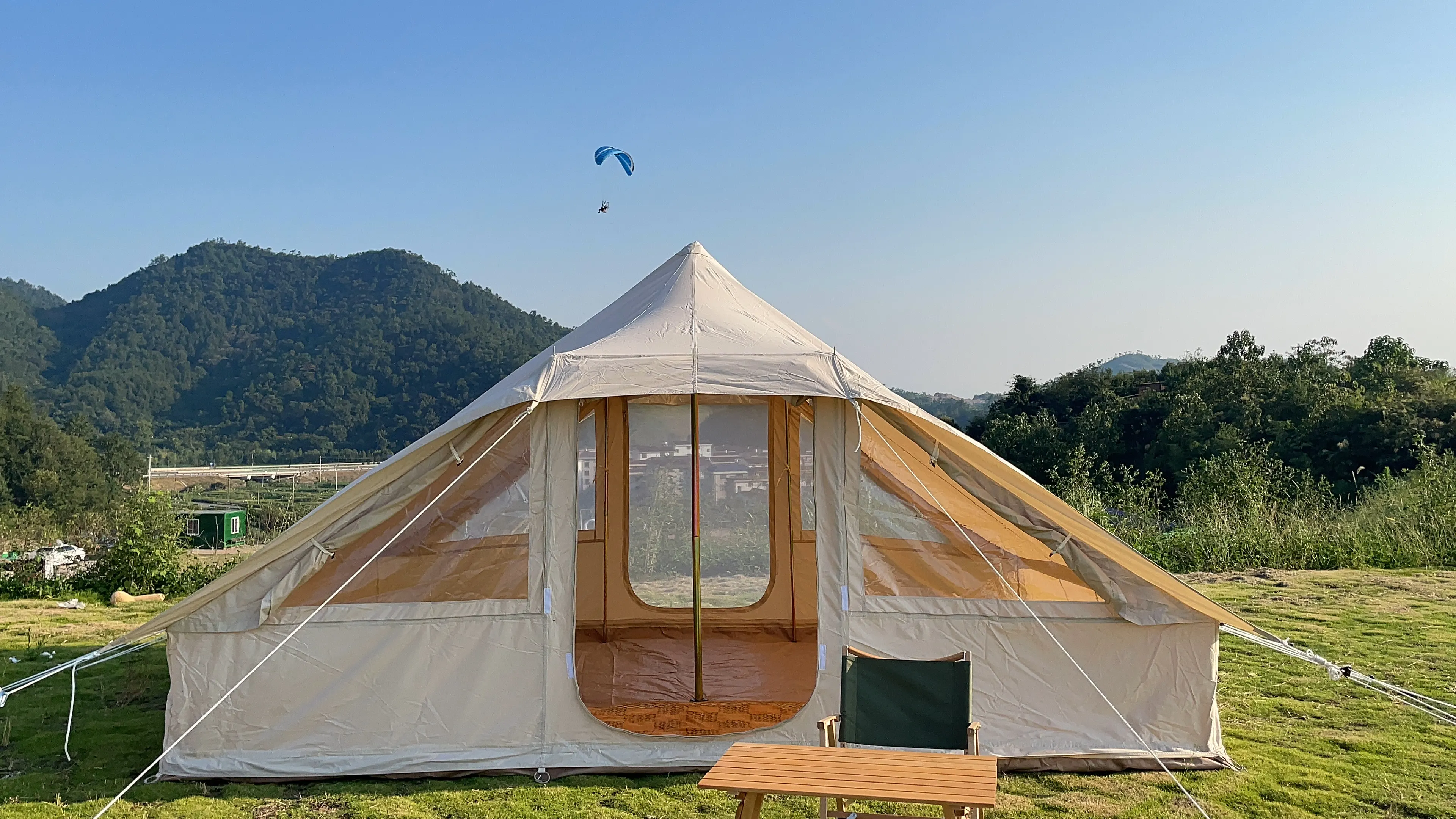 Luxury Glamping Tent - Outdoor Cotton Canvas Safari Bell Tent
