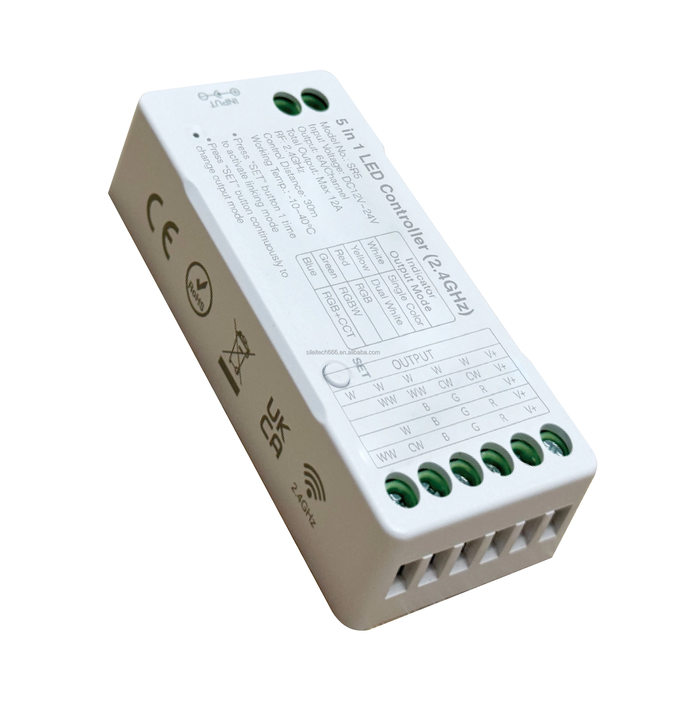 2025 New Tuya LED Light Strip Controller Alexa Google Assistant TS005 5CH RGB RGBW CCT Dimmer 12 ...