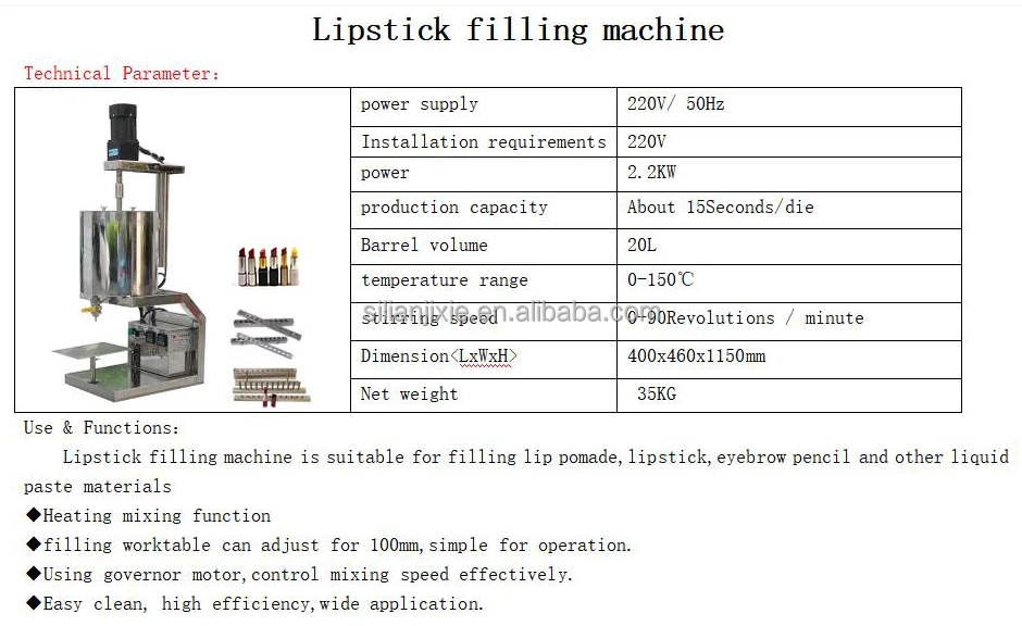 Lipstick Filling Production Line - Efficient & Reliable