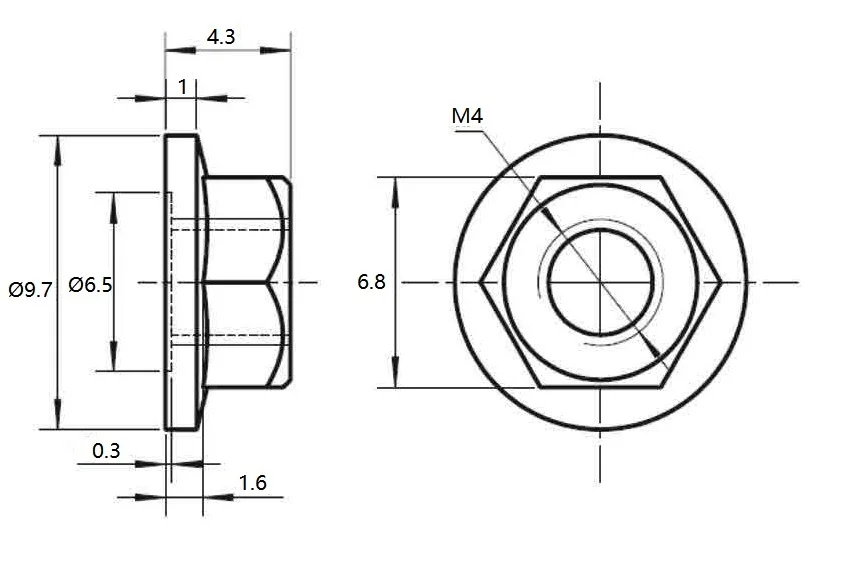 Custom M4 to M12 Zinc Plated Hex Flange Nuts for General & Heavy Industry