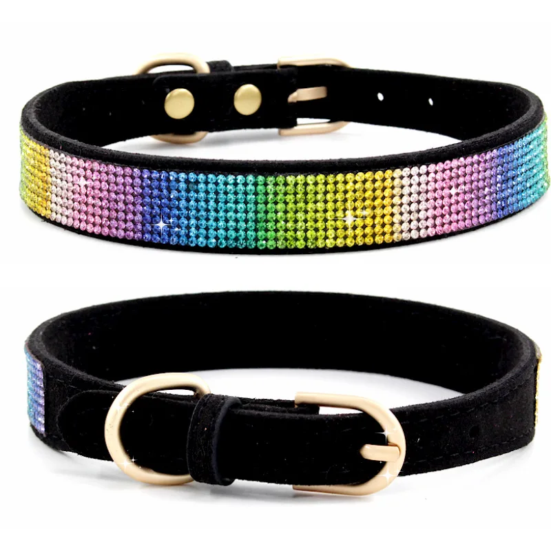 Fashion Crystal Diamond Bling Glitter Rhinestone Pet Collars Zinc Alloy ...