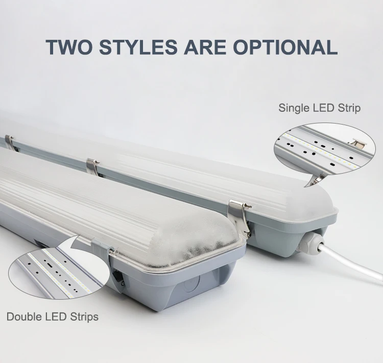 2ft 4ft 5ft Vaportight Waterproof Weatherproof Lighting Batten Corridor Led Tri-proof Lights ...