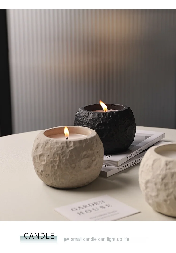 Modern Simple Environmental Friendly Cement Concrete Candle Holder ...