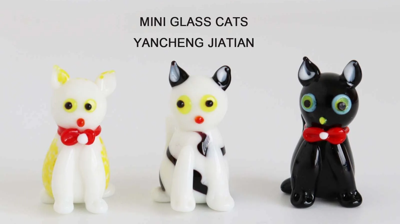 Mini Cute Murano Lampwork Glass Cats Figurine Glass Animals - Buy Mini ...