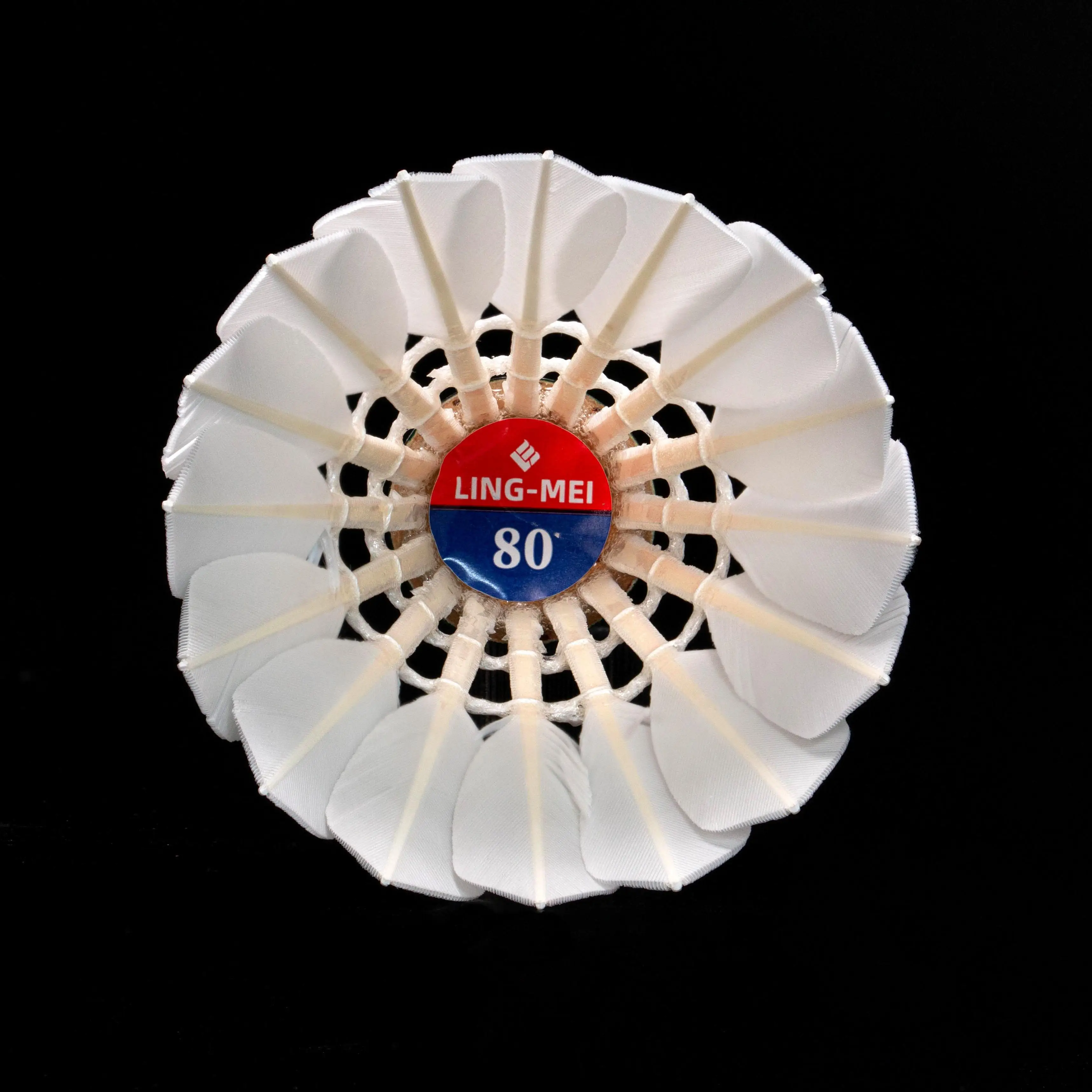 Alibaba.com: LING-MEI 80 BWF (12Pcs) goose feather shuttlecock for ...