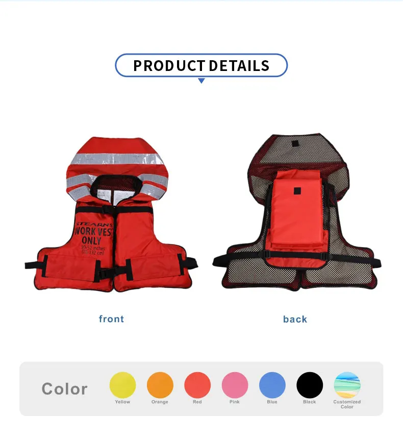 Adult Child Foam Marine Lifejacket Offshore Work Type Ii Pfd Life Vest ...