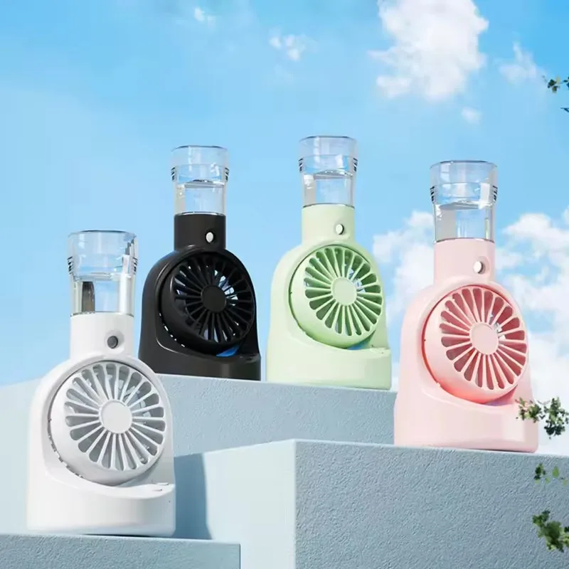 New Arrivals Hand-held Spray Fans Rechargeable Portable Humidifier ...