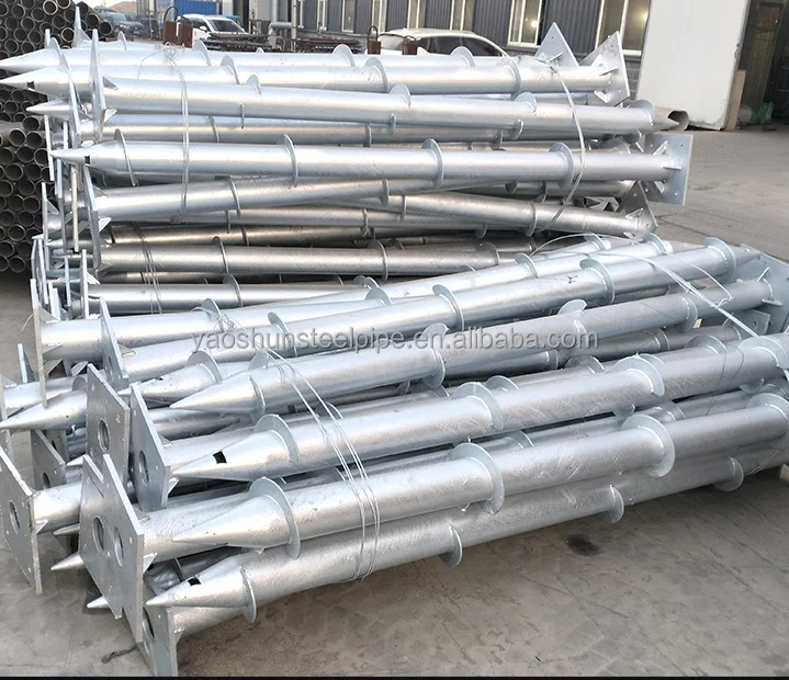 Galvanized Gi Pipe Ground Concrete Anchor Screw Piles