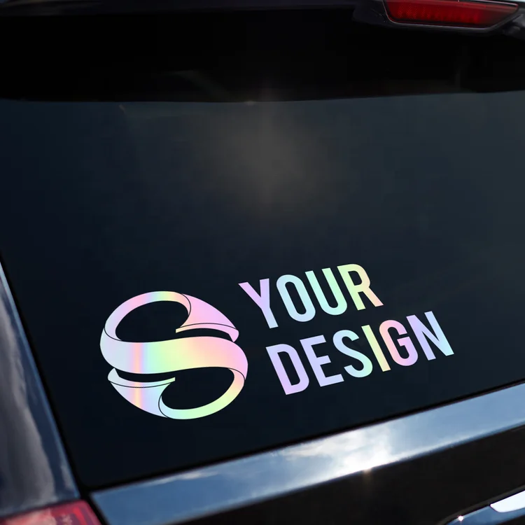 Custom Car Reflective Laser Holographic Die Cut Transfer Window ...