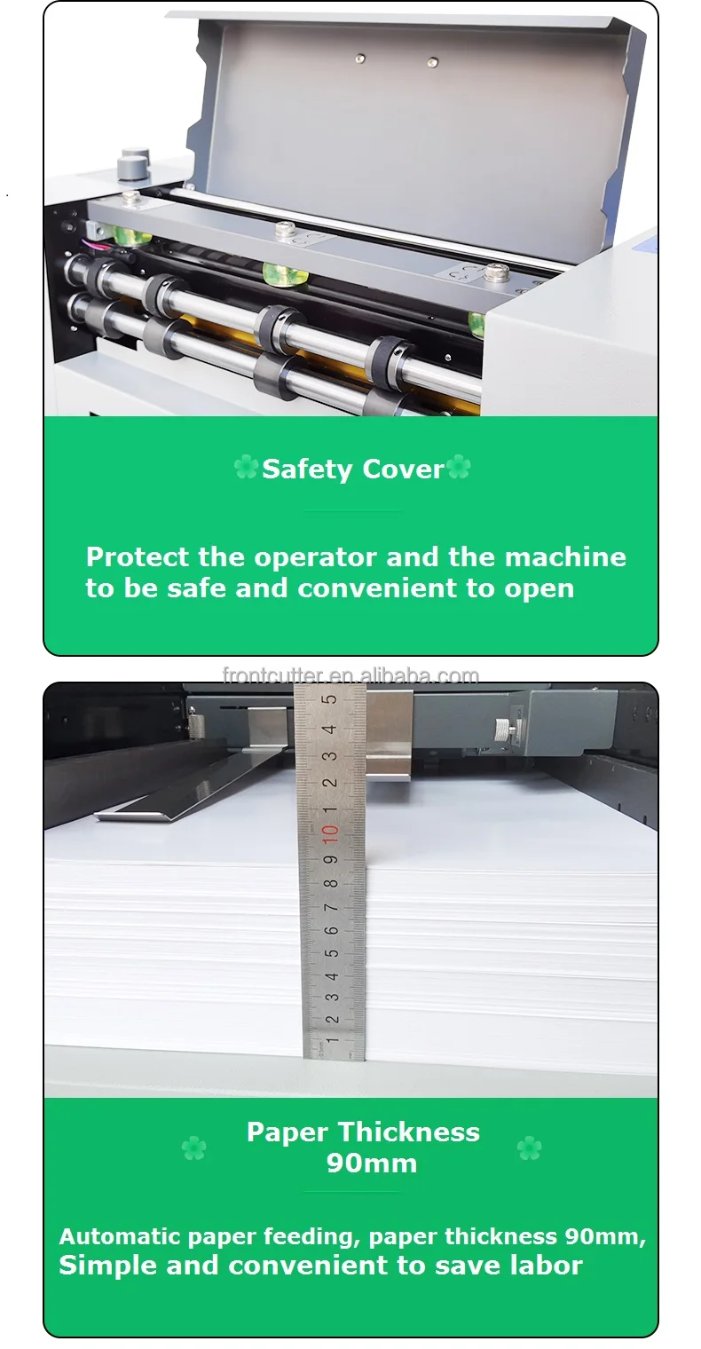 Front NC350A Paper Creasing and Perforating Machine with Numbering ...