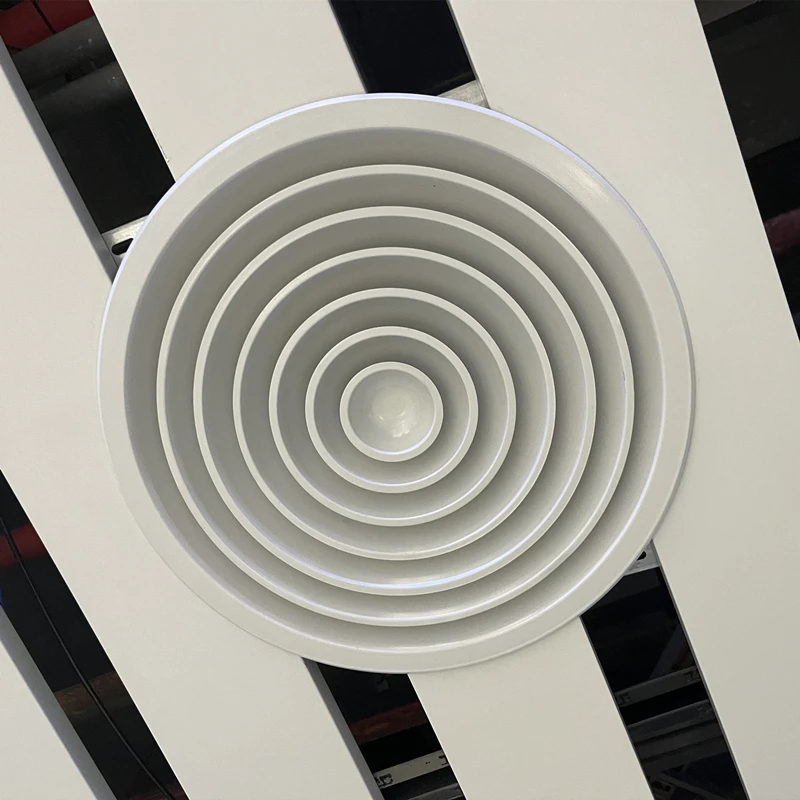Aluminum Circular Diffuser Round Shape Ceiling Mount Air Supply ...