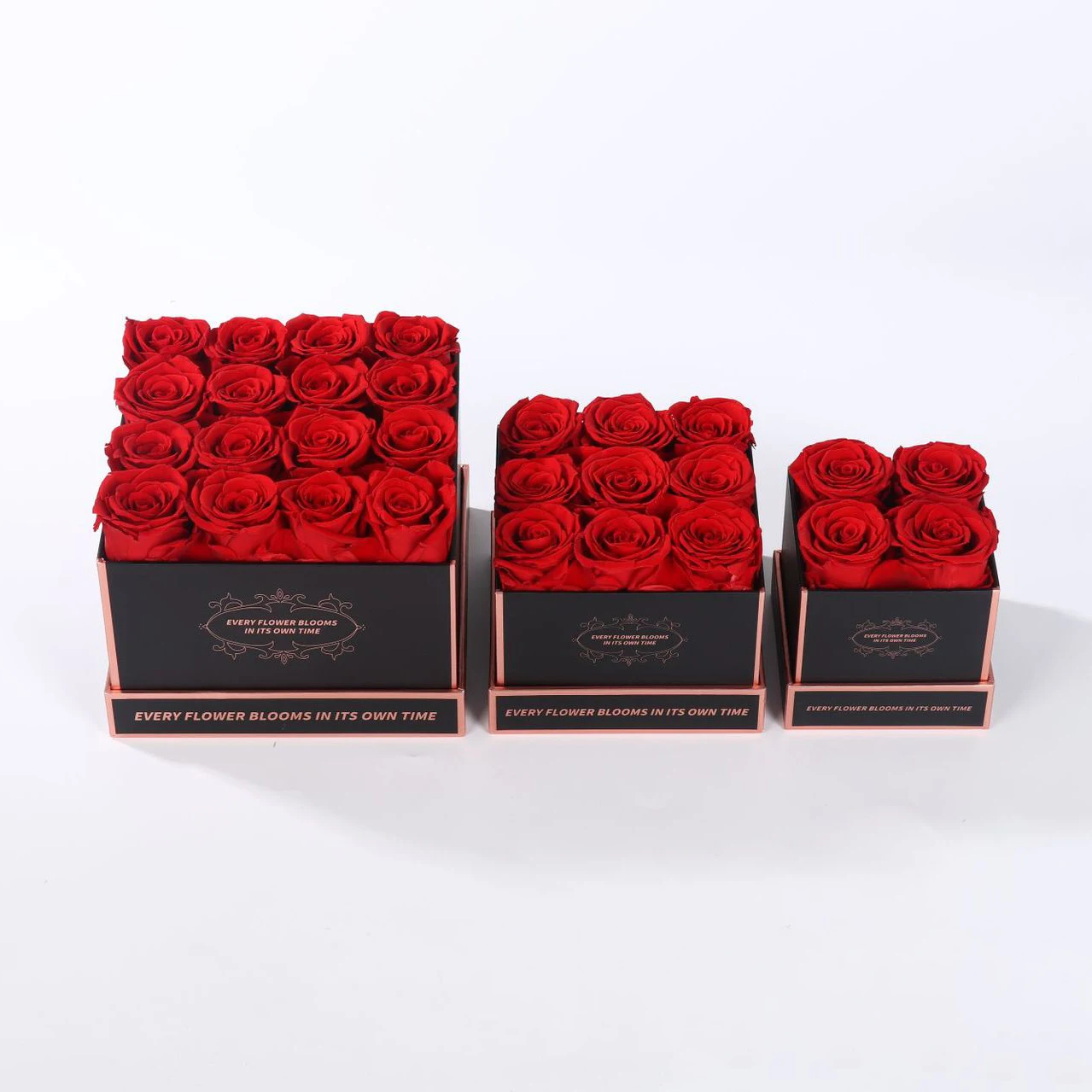 Big Size Preserved Flowers Bouquet Round Flower Box Preserved Eternal ...