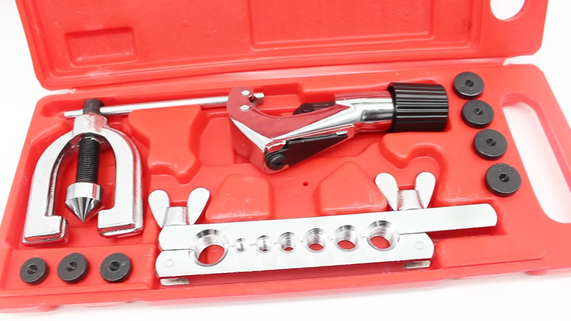 10pcs Double Flaring Tool Kit Aluminium Copper Tubing Flaring Tool Set ...