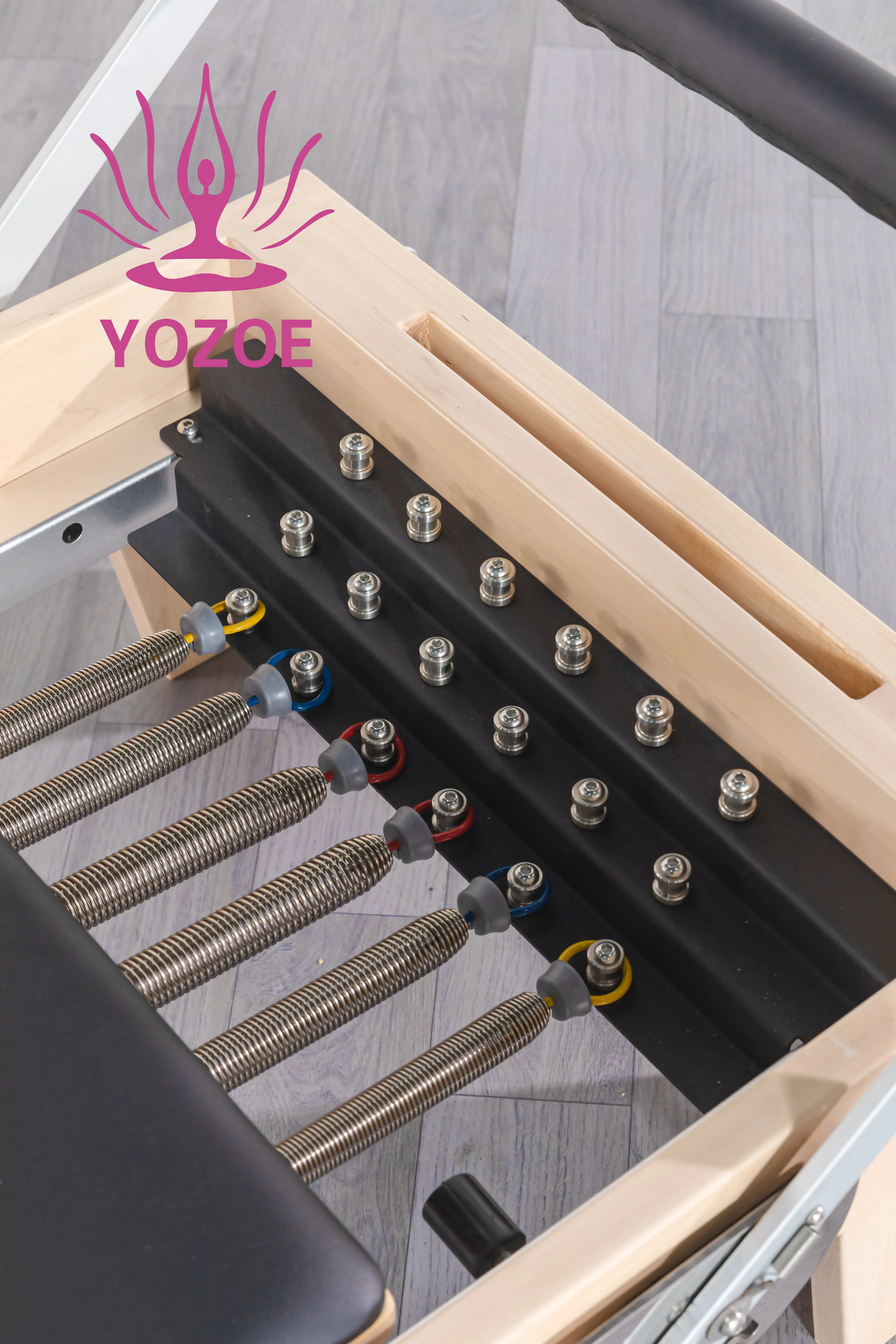 High Quality Pilates Studio Reformer White Maple Wood Reformer Pilates ...