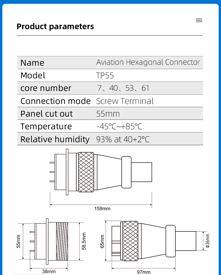 Jiancha Aviation Connector Metal Plug Socket Coupler Electronic ...