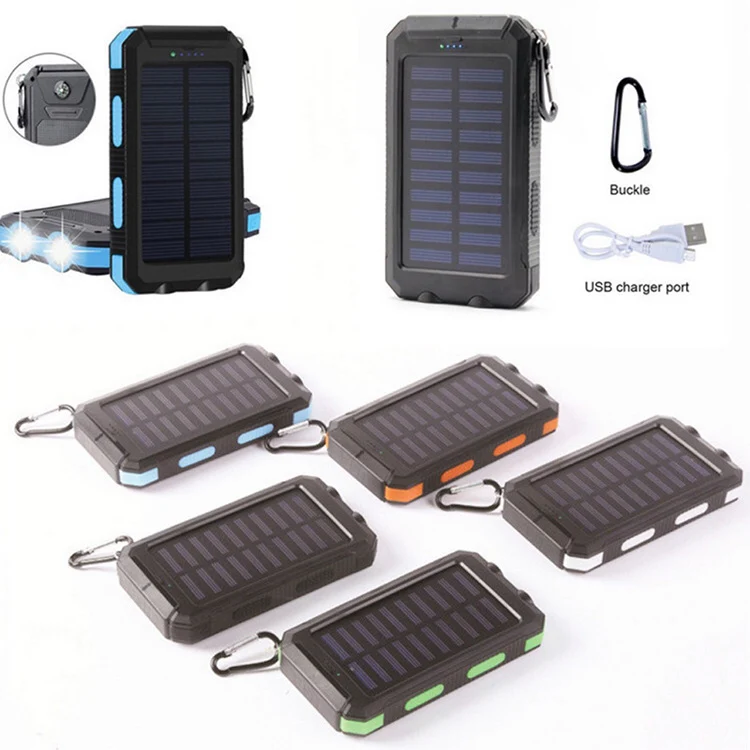 20000 Mah Waterproof Security Portable Charger Solar Panel Dual Usb ...