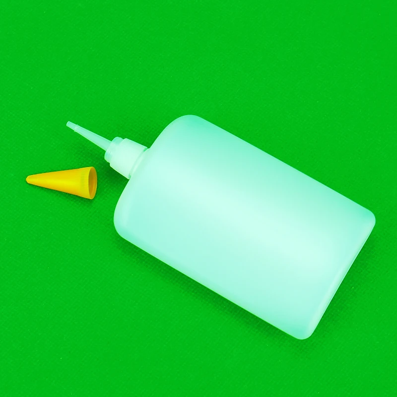 100ml HDPE White Plastic Dropper Squeeze Glue Bottle with Screw Cap ...