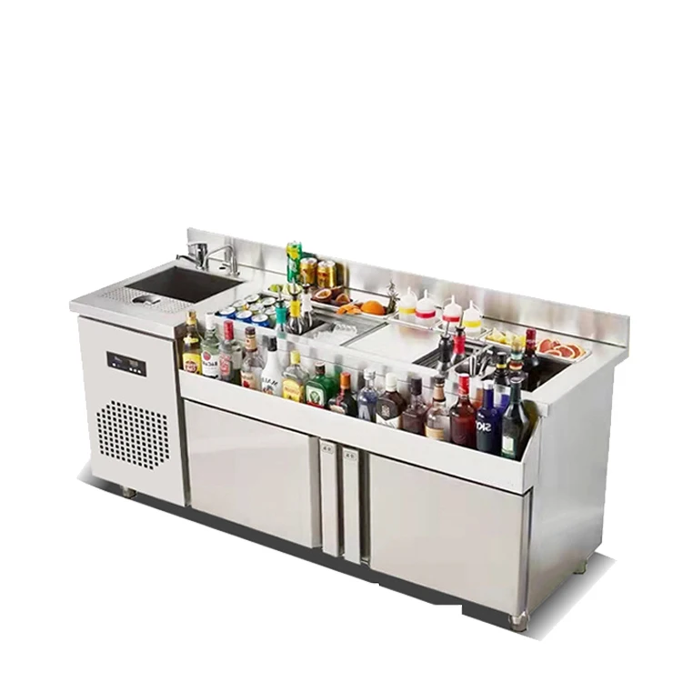Stainless steel outdoor movable and foldable bar counter cocktail ...