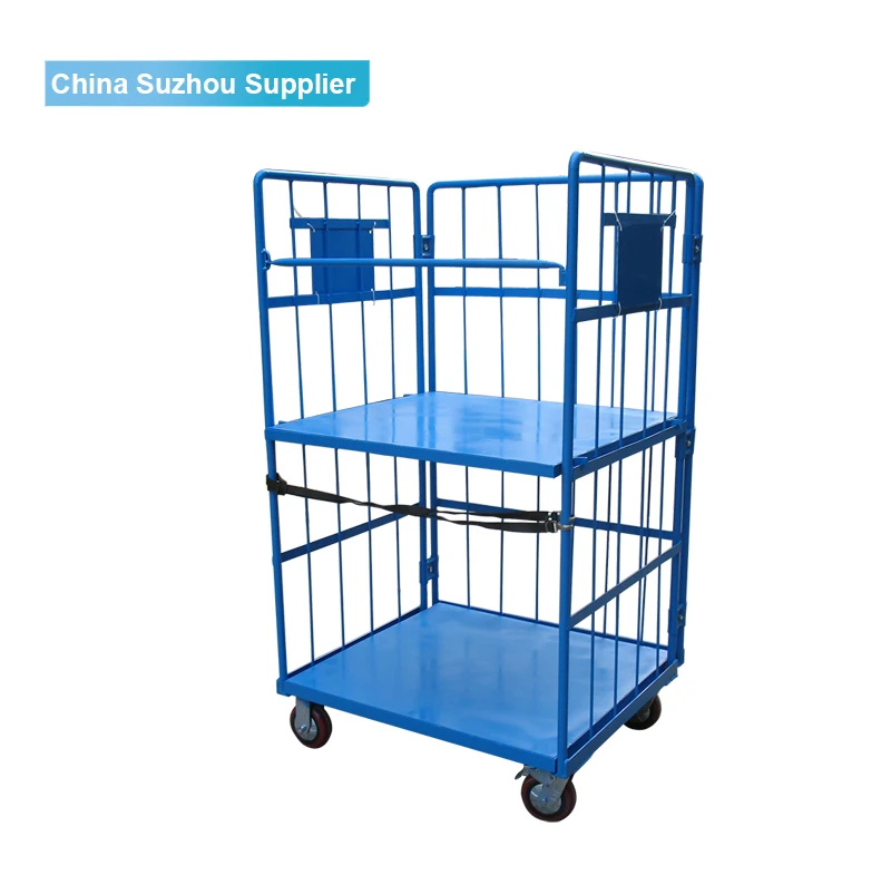 Warehouse Roll Cage Logistics Platform Trolley Sample Available ...