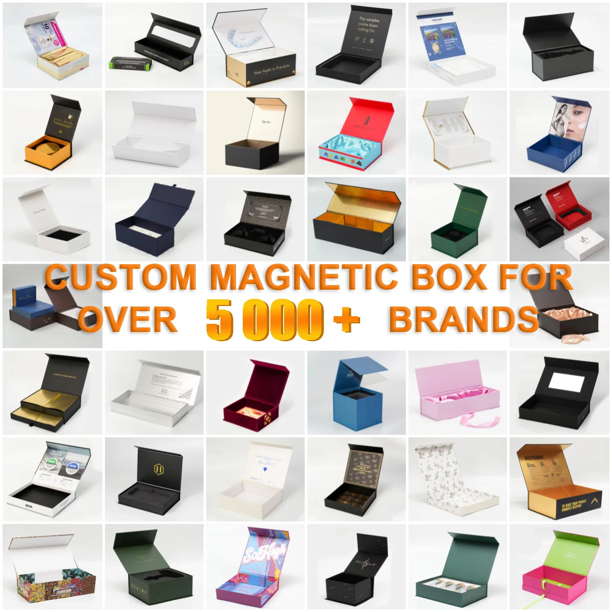 Alibaba.com: Custom logo, black magnetic flip top, rigid paper ...