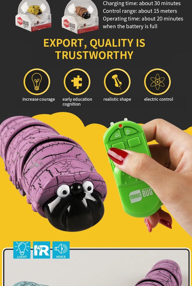 HW TOYS Infrared Insects - Realistic, Battery Operated