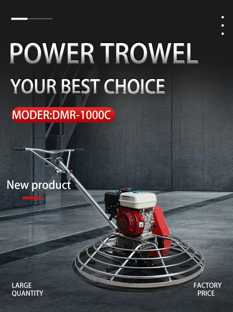 Handle Gasoline Concrete Power Trowel Machine Polishing Machine for ...