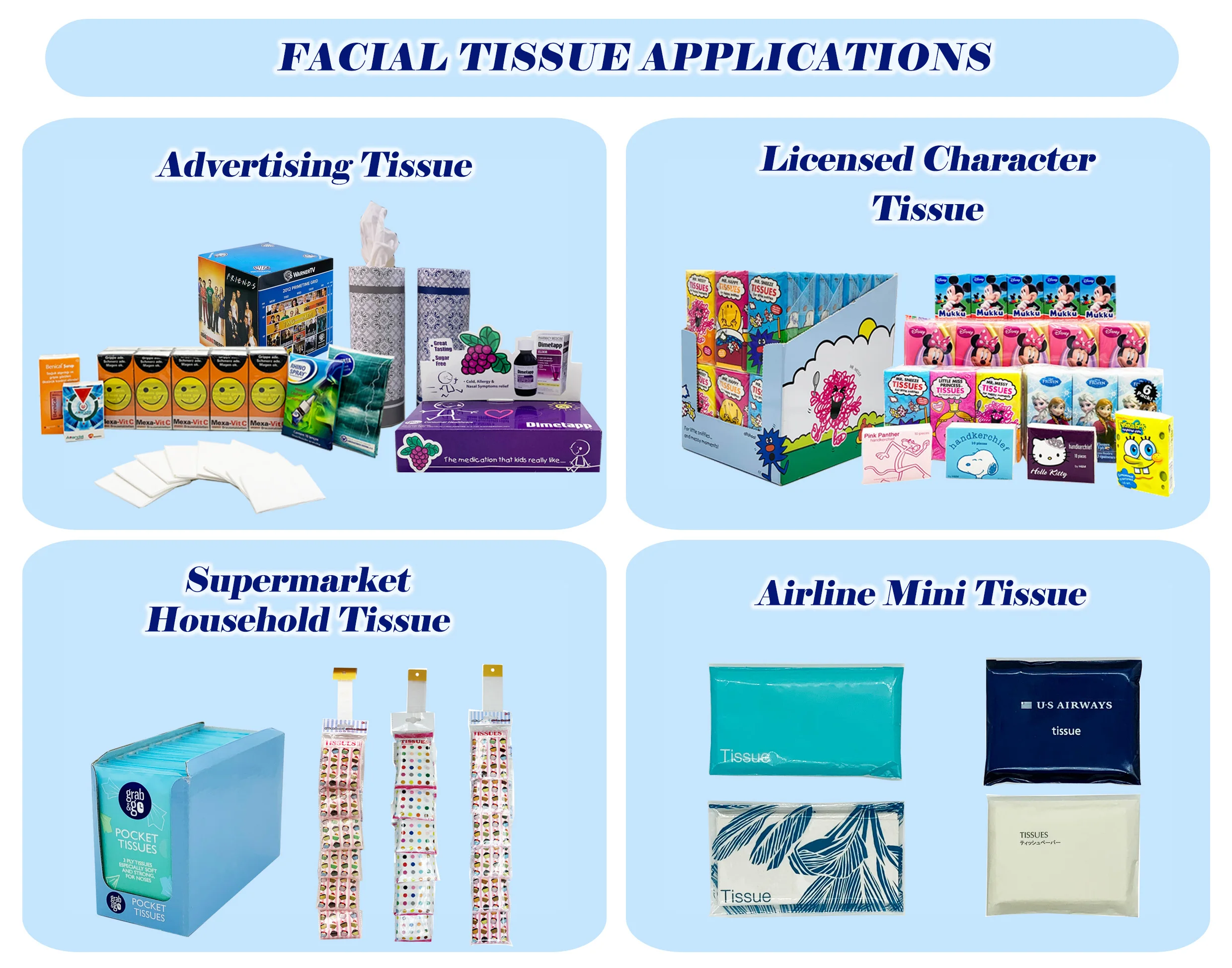 Traveling Tissues Round Cylinder Box Facial Tissues Tubes Disposable ...