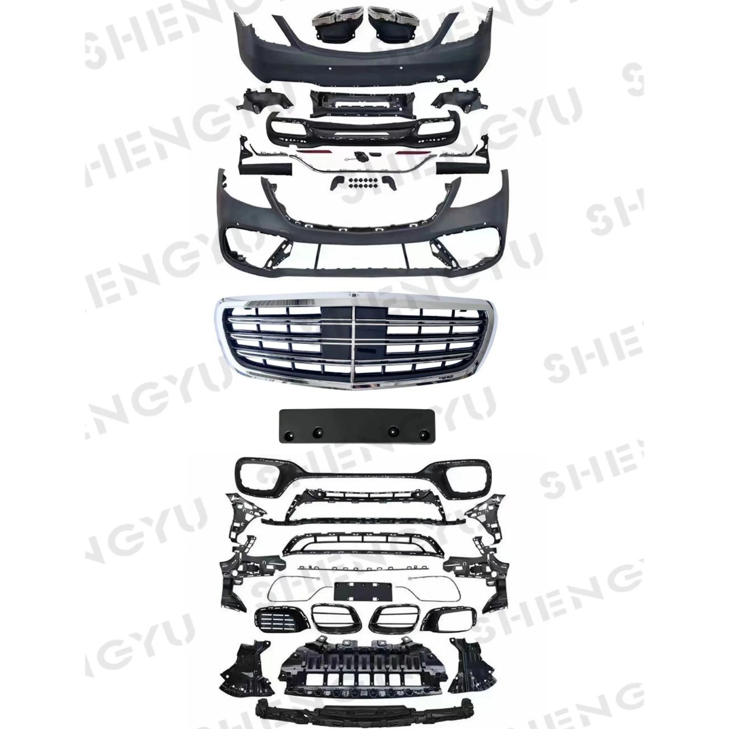 Bodykit For Mercedes Benz W222 14-20 Upgrade To S63 Amg Model Include ...