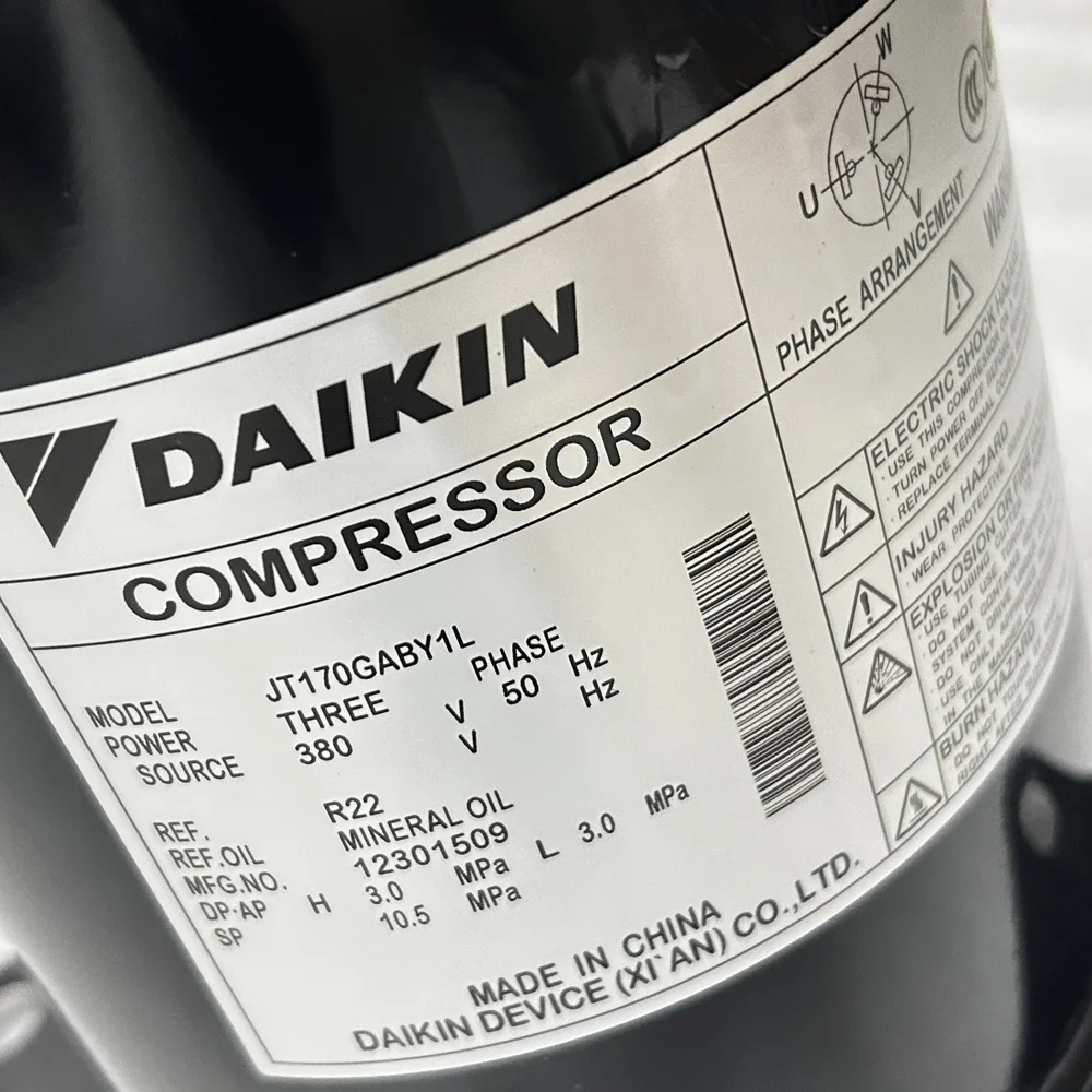 R22 6HP Daikin Scroll Compressor JT170GABY1L - Original & New