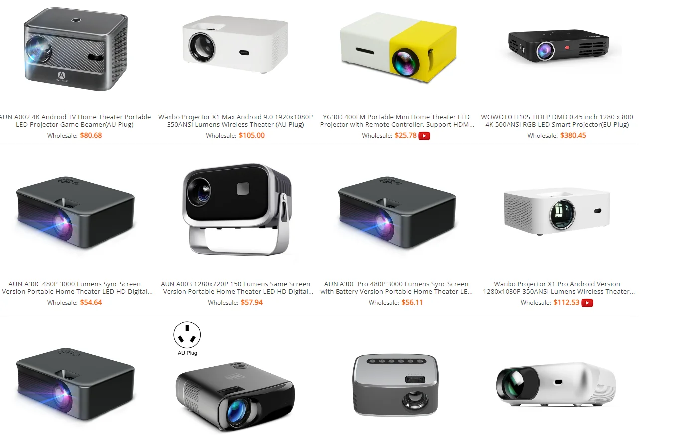 T300S 24ANSI Lumens Projector - Portable Mini Home Theater