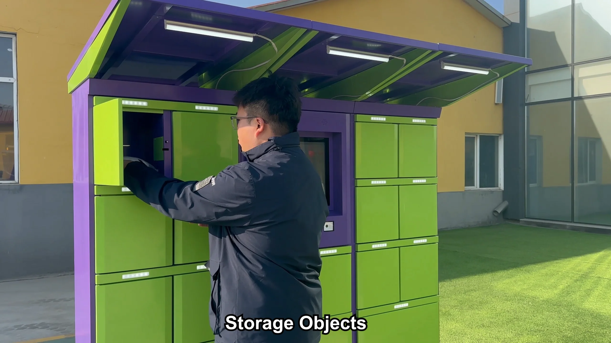 Smiletech Smart Outdoor Postal Service Intelligent Wash Wardrobe Locker ...