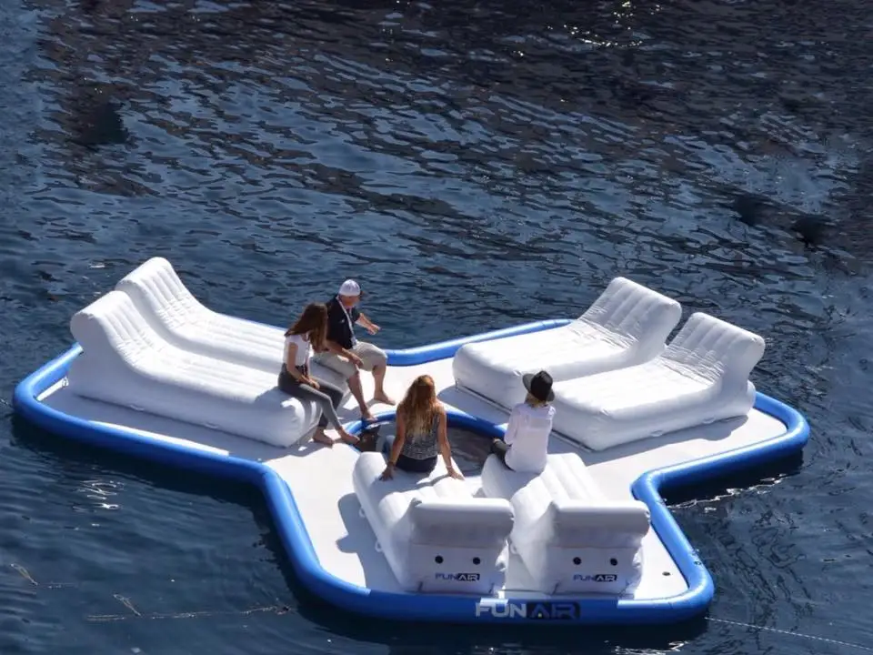 Tropical Tahiti Ocean Floating Island - Inflatable Raft